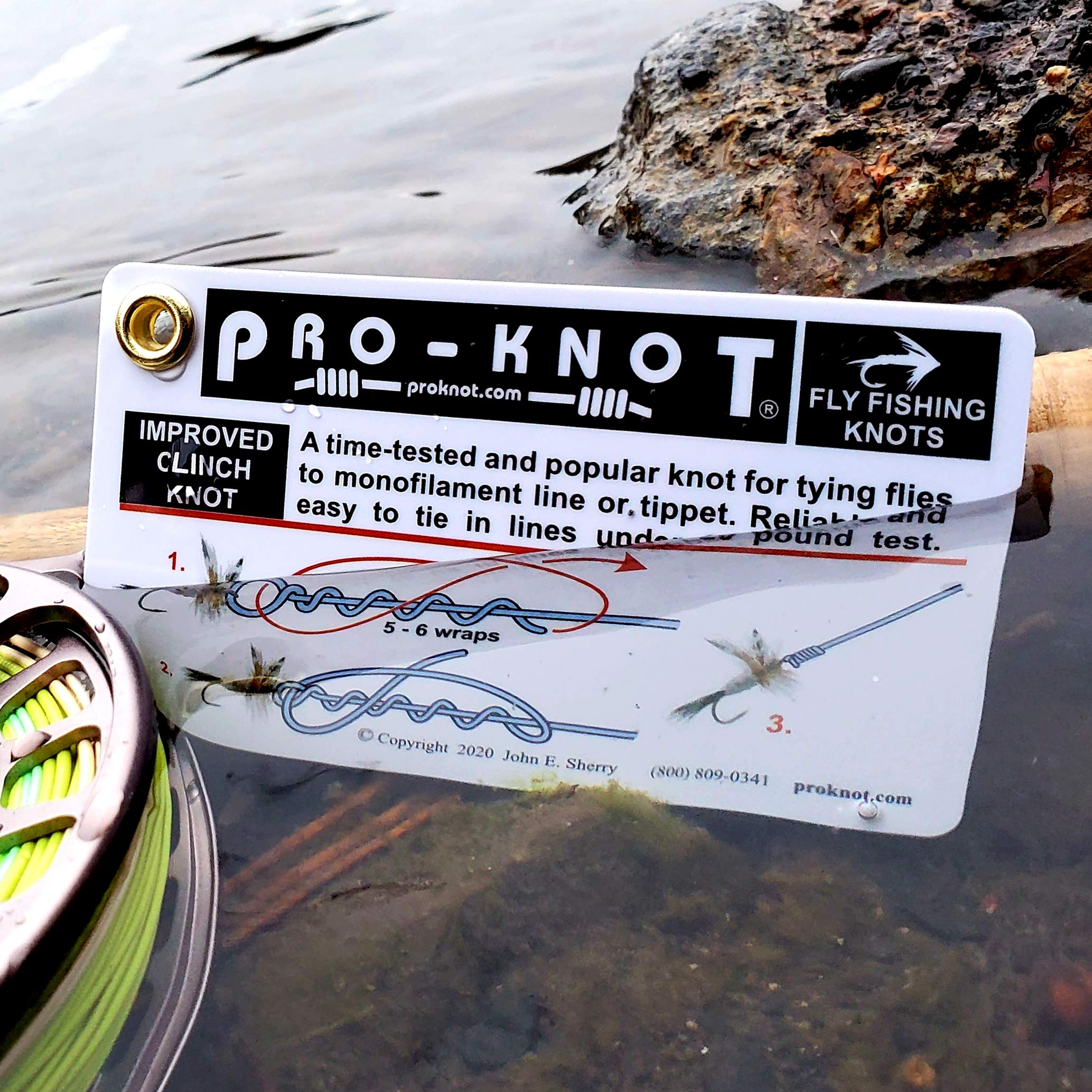 Pro-Knot Fly Fishing Knot Cards - Waterproof Knot Cards With 12 Best F ...