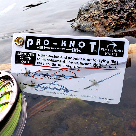 Pro-Knot Fly Fishing Knot Cards - Waterproof Knot Cards With 12 Best F ...
